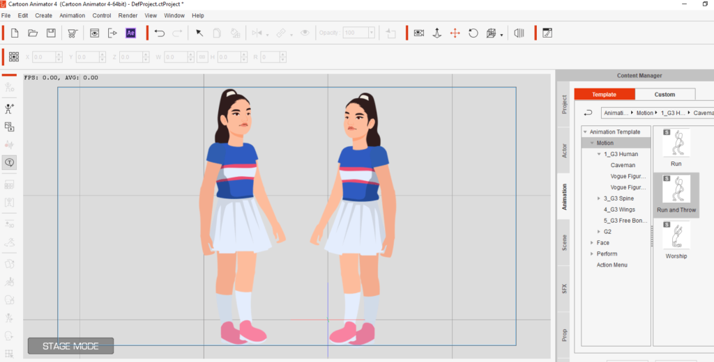 G3 Female Cartoon Animator Character - Animation Easy