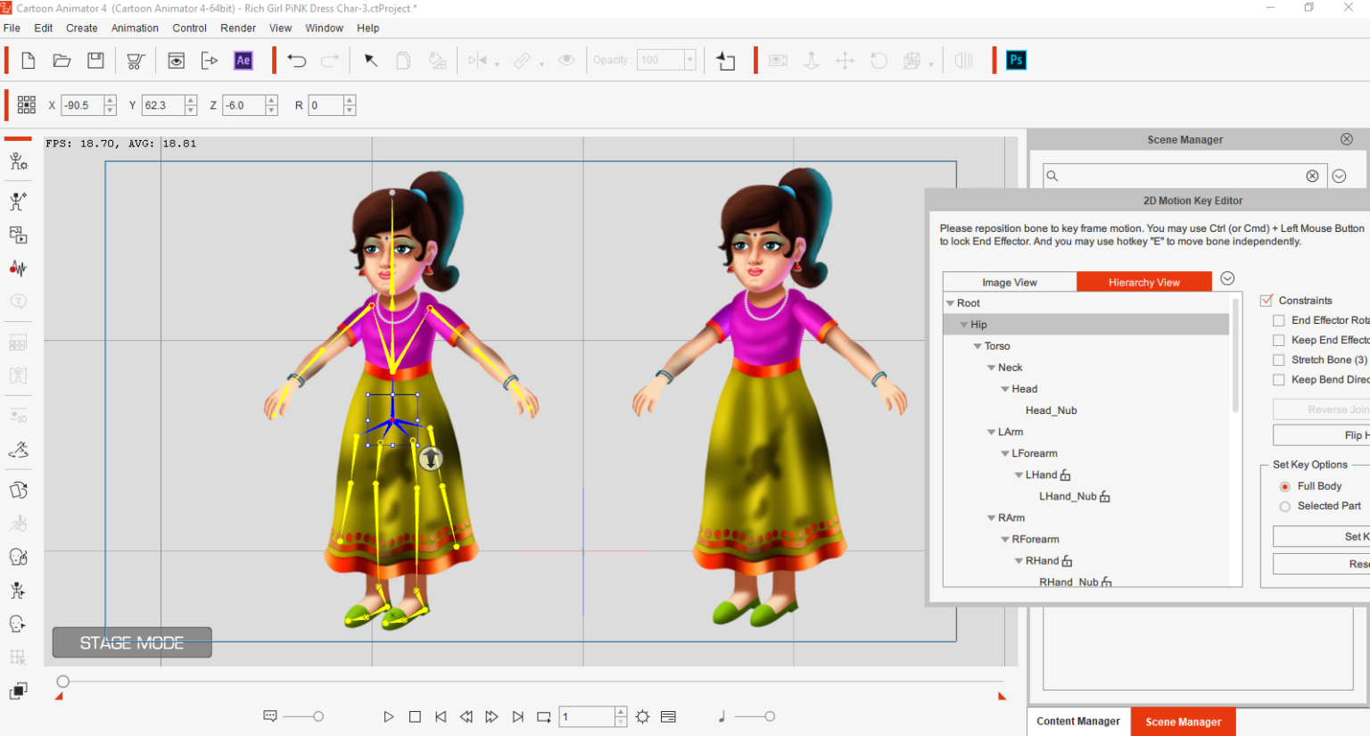Girl Character for Cartoon Animator 4/5 -2 - Animation Easy