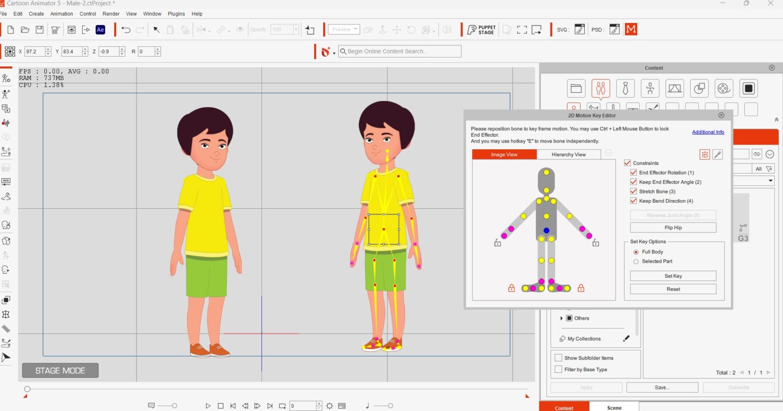 Cartoon Animator 5 Indian G3 SVG Character - Animation Easy